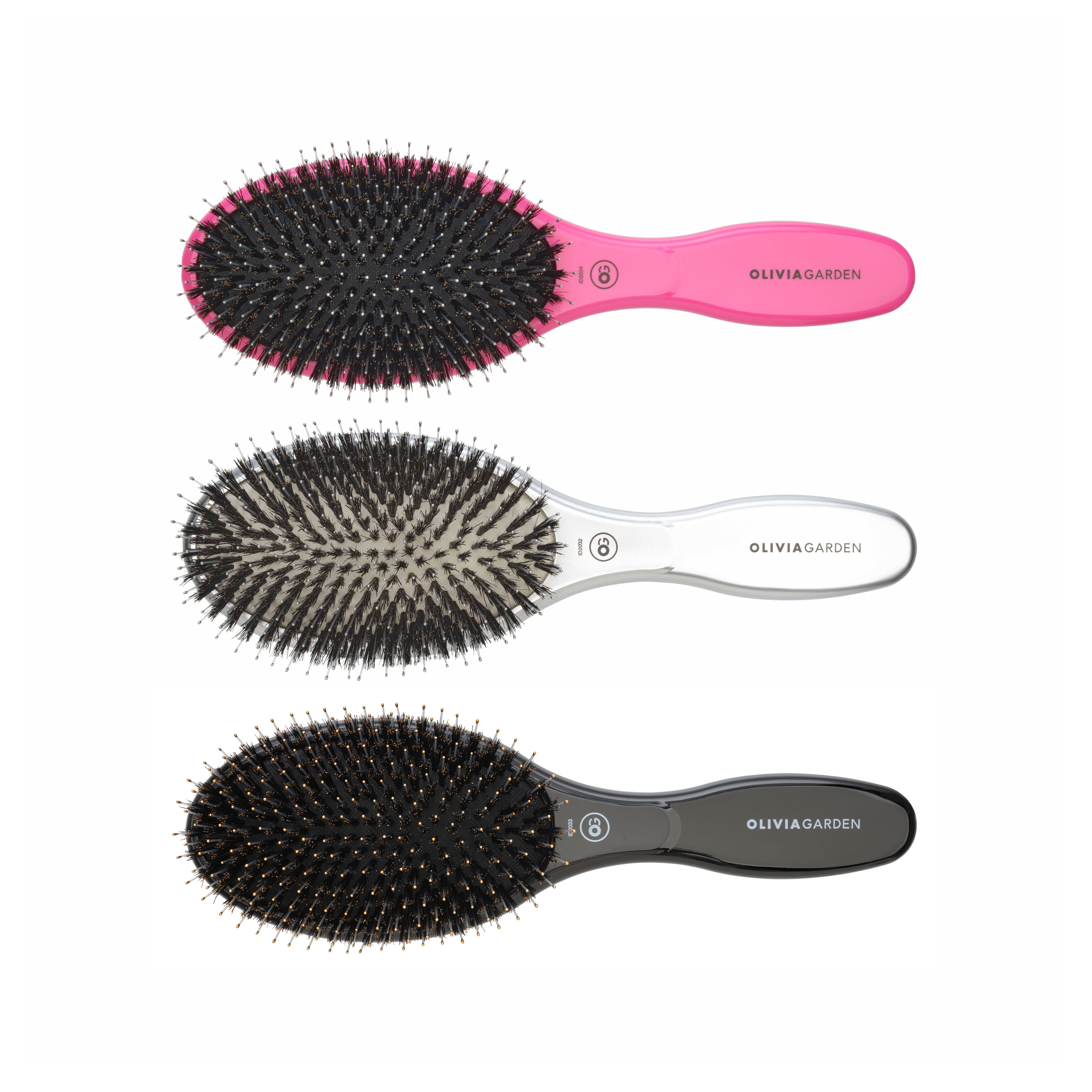 Olivia Garden Expert Care Oval - Boar & Nylon Bristles Pink