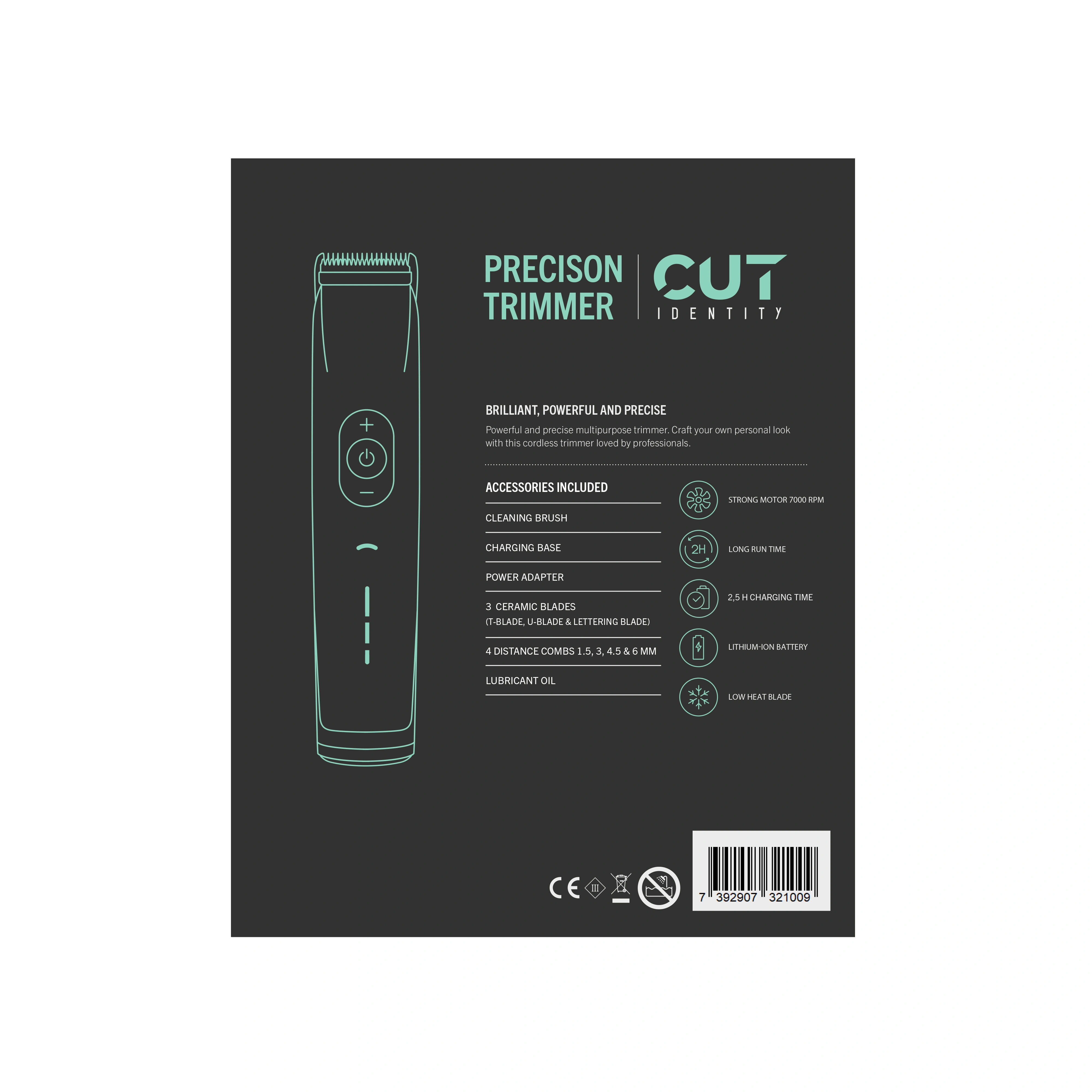 The Cut ID Precision Trimmer - Bratt Trading